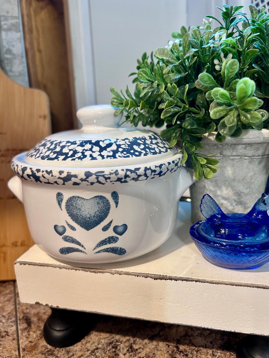 Vintage Corelle Mini Crock - Etsy