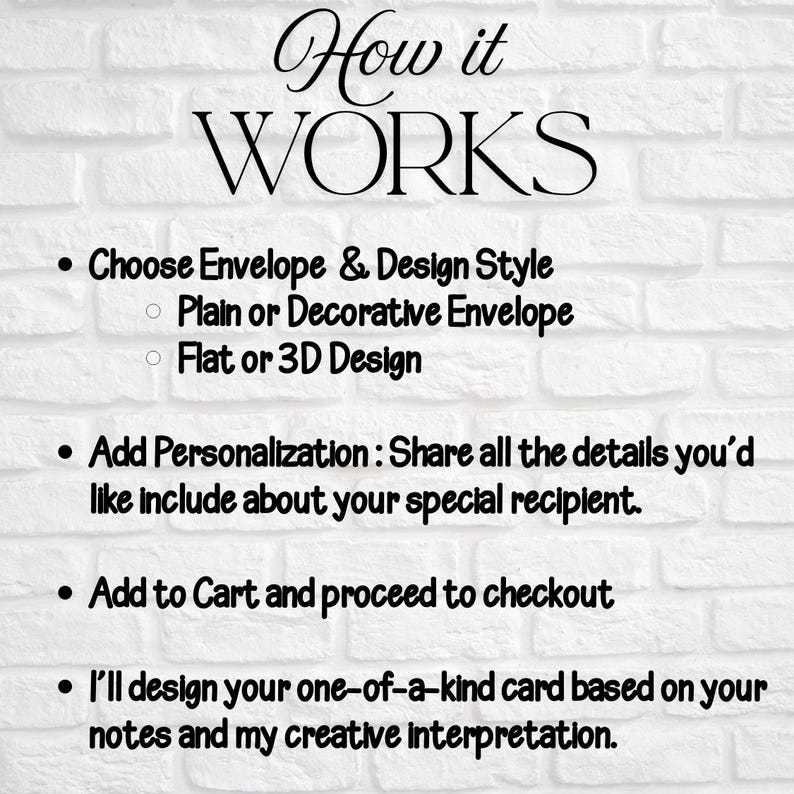 Custom Luxury 3D Handmade Greeting Card | Bespoke Keepsake - Etsy