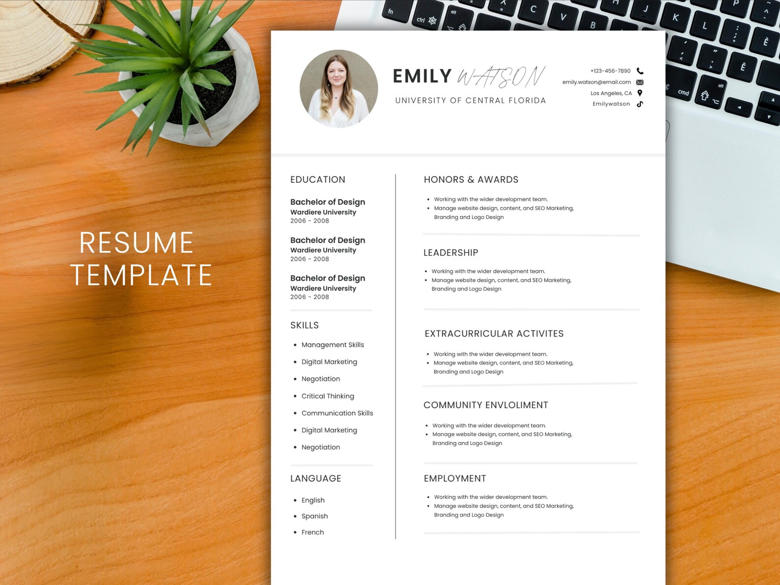 Editable Sorority Resume & Cover Letter Template | Canva PNM Rush Week ...
