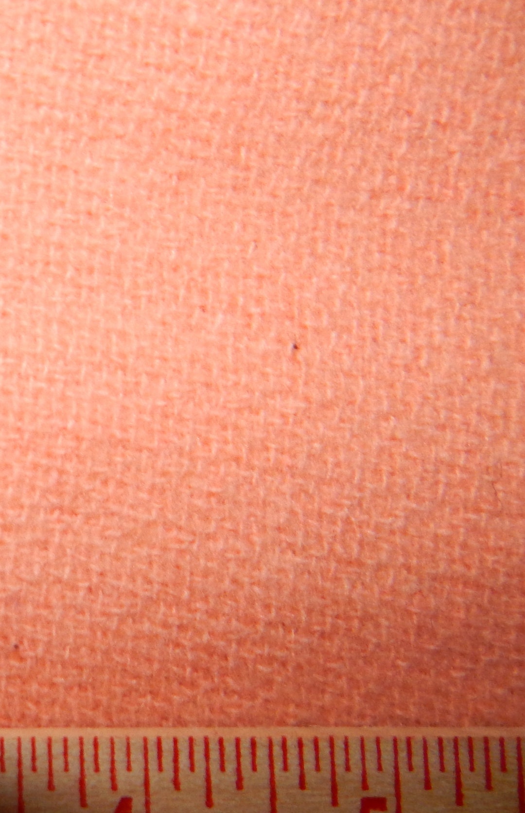 Felted Wool Peach Fabric 8 in X 8 in Needle Craft Supply Felt Penny Rug ...