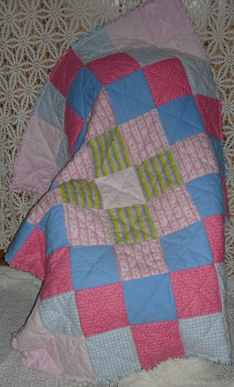 Princess Rag Quilt Cotton Flannel Disney Pink Blue Cinderella Glitter ...