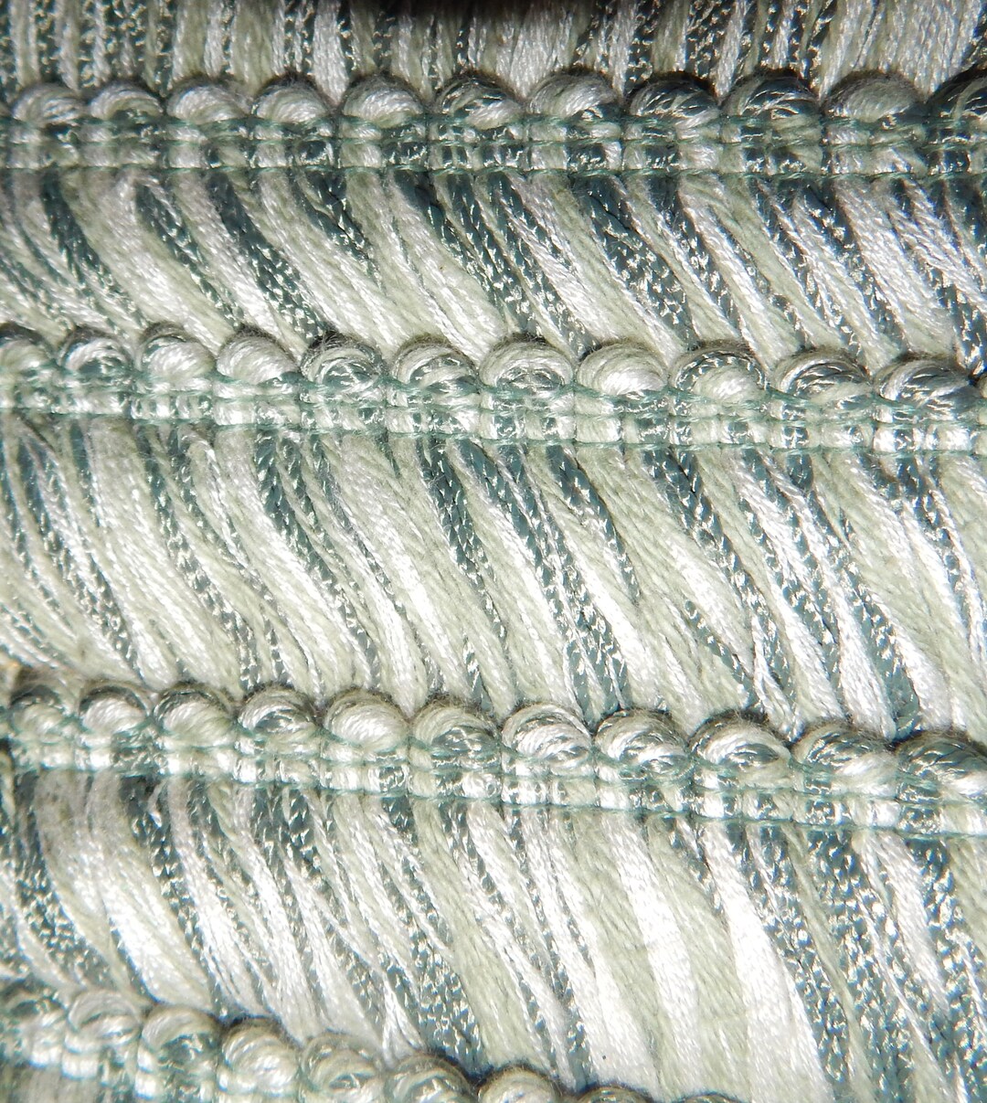 Vintage Conso Home Decorating Fringe Trim 1.75 in Variegated Green BTY ...