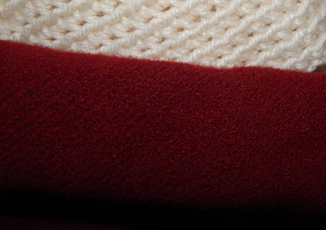 Felted Wool Burgundy Dark Red Maroon Fabric 8 in X 8 in Needle Craft ...