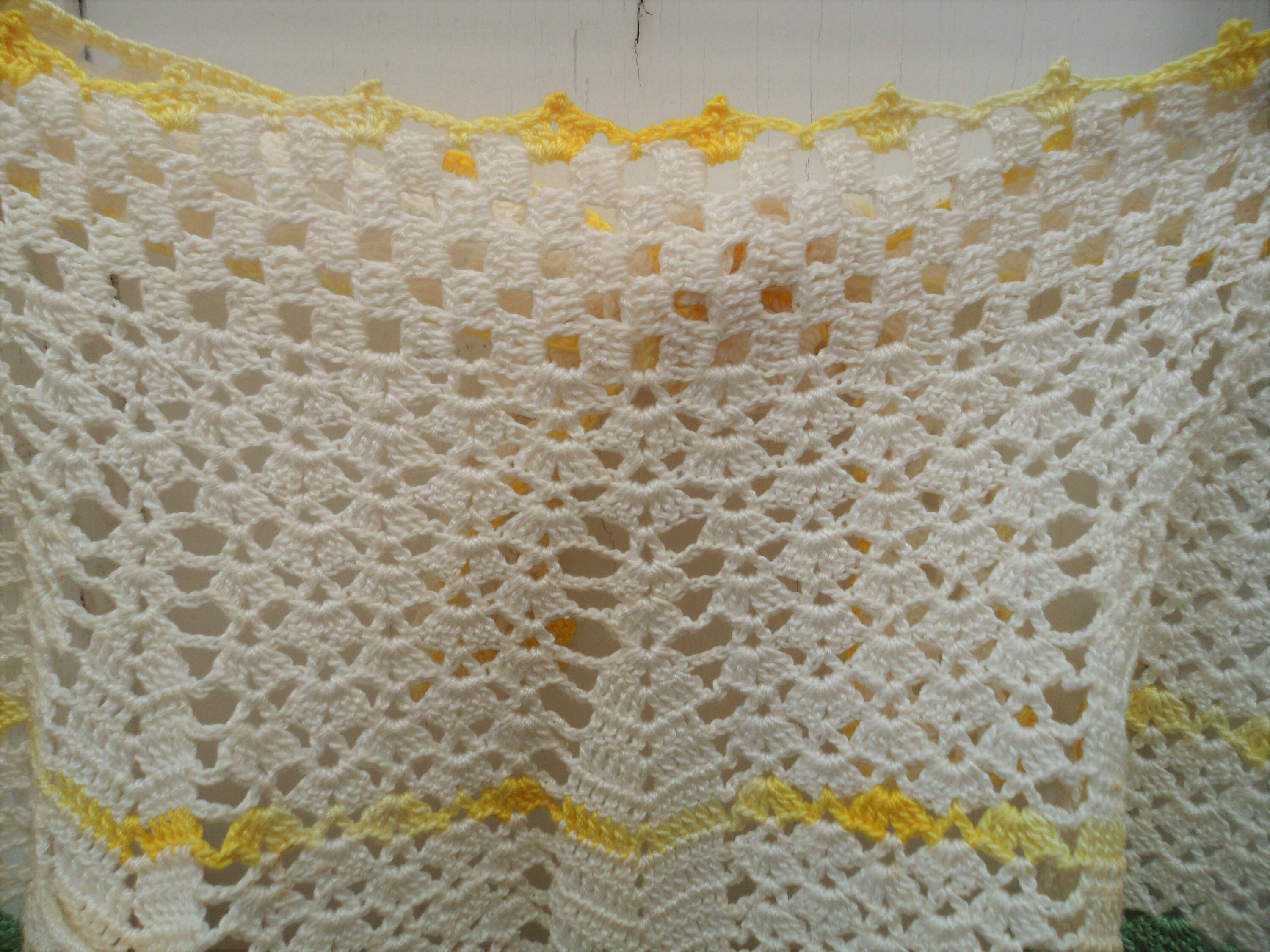 1950s Hostess Apron Hand Thread Crochet Striped Chevron - Etsy