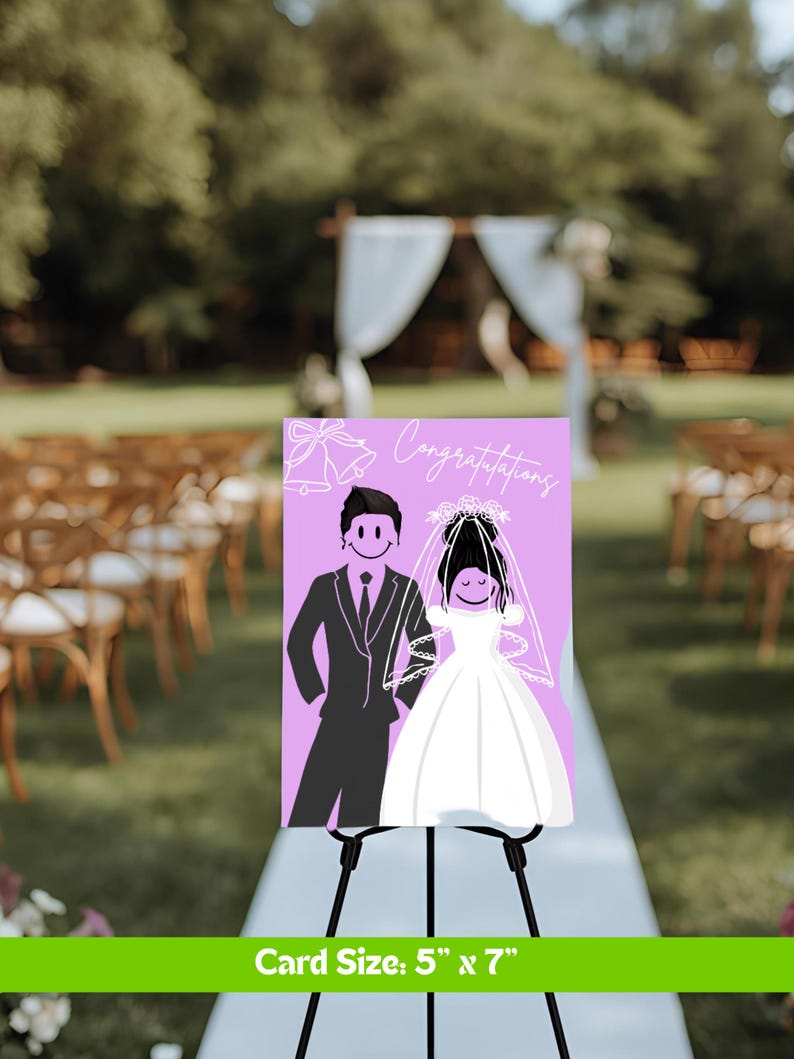 Printable Wedding Congratulations Card | Congratulations Newly Wed ...