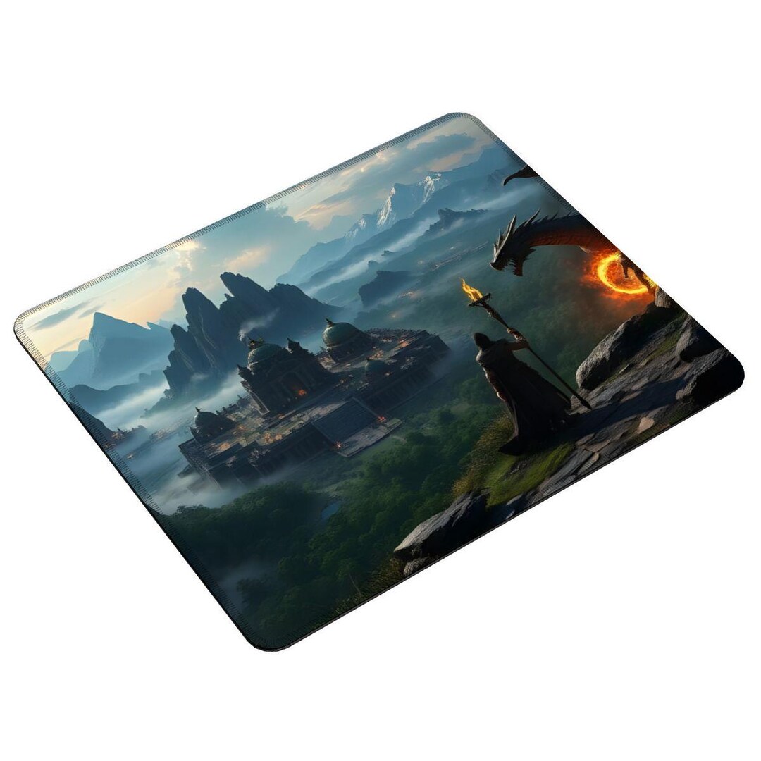 Mystic Mountain Mouse Pad | Fantasy Desk Mat | Non Slip Mousepad - Etsy