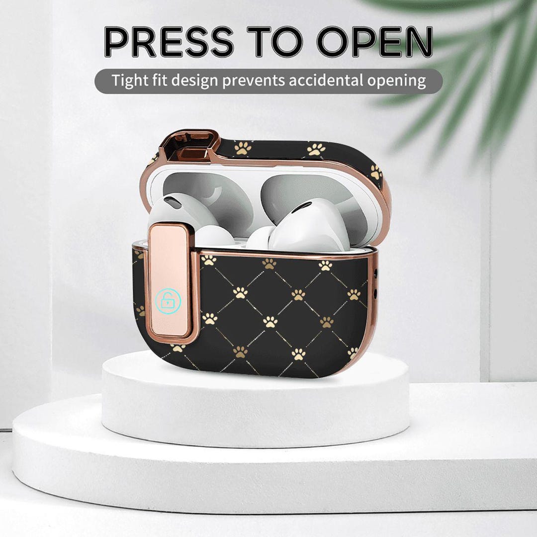 Black Dog Paw Airpods Pro 2 Case | Elegant Pet Lover AirPod Case ...