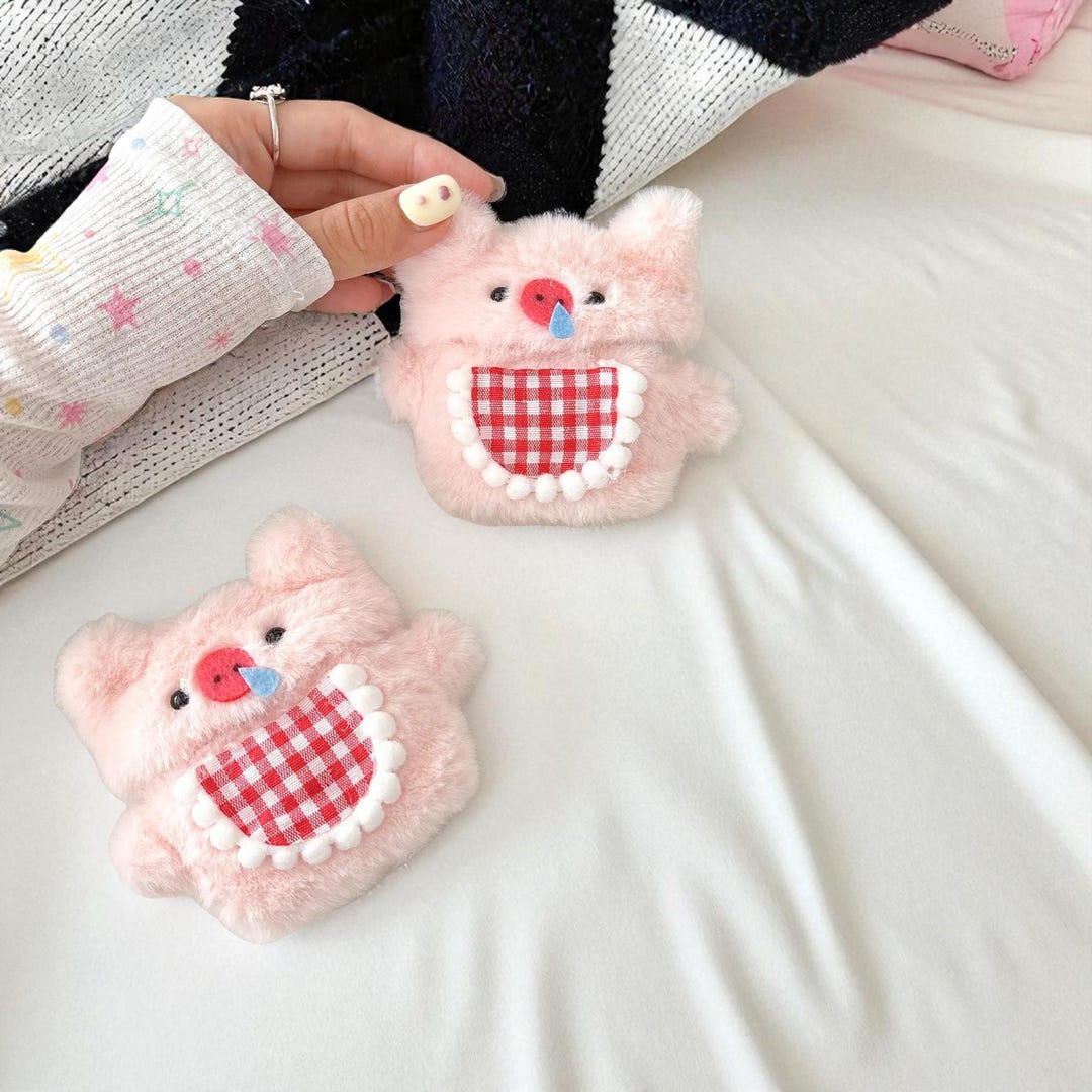 Cute Plush AirPod Case | Fluffy Earphone Cover for Airpods 1 2 3 4 Pro ...