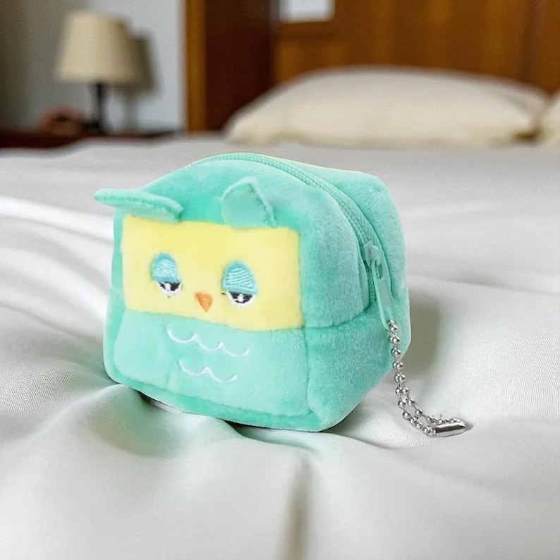 Cute Plush Earphone Case | Kawaii Animal Zipper Pouch for Earbuds ...