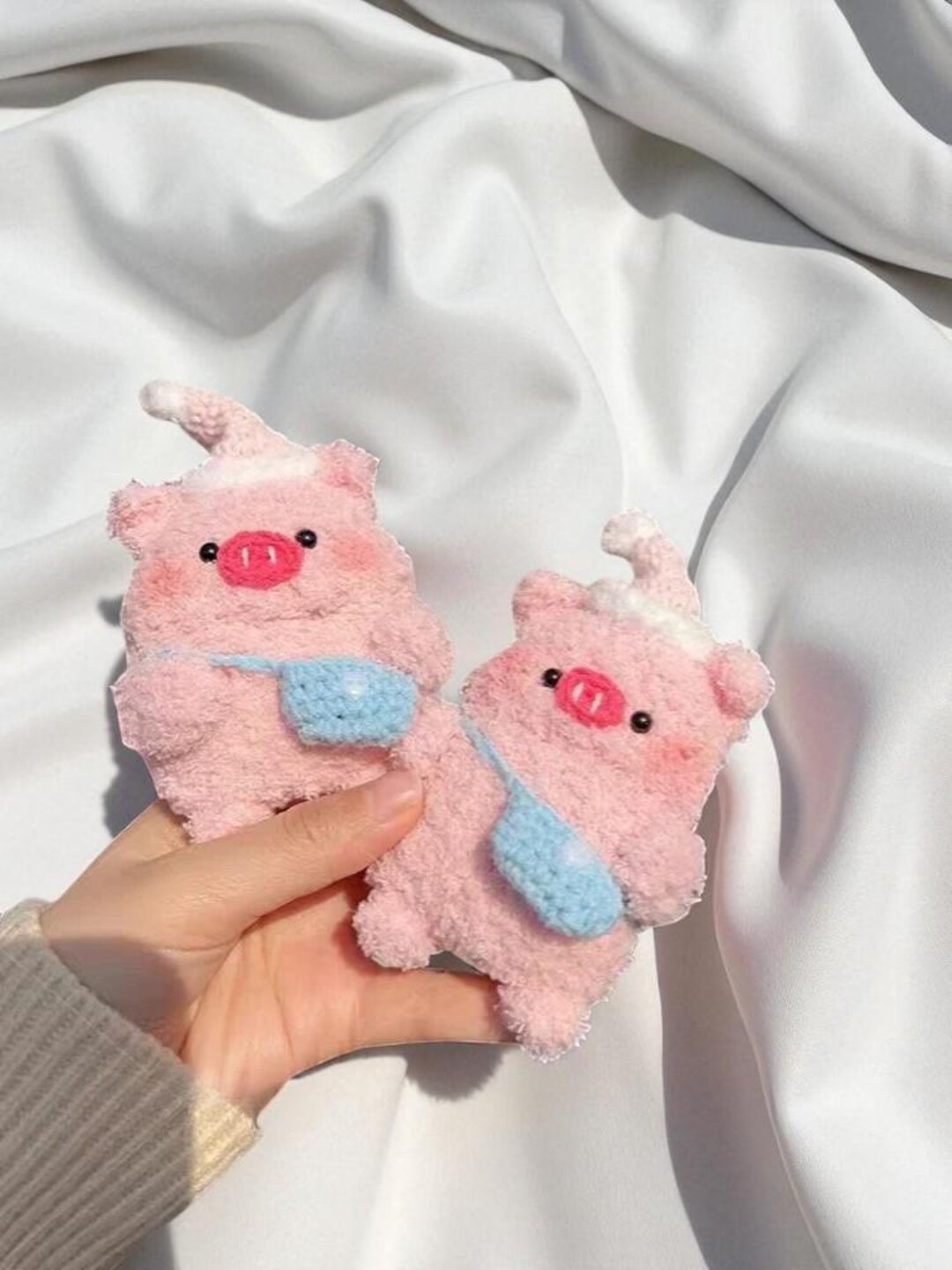 Pink Pig AirPod Case | Cute Plush Airpods Pro Cover for 1 2 3 4 Pro2 ...
