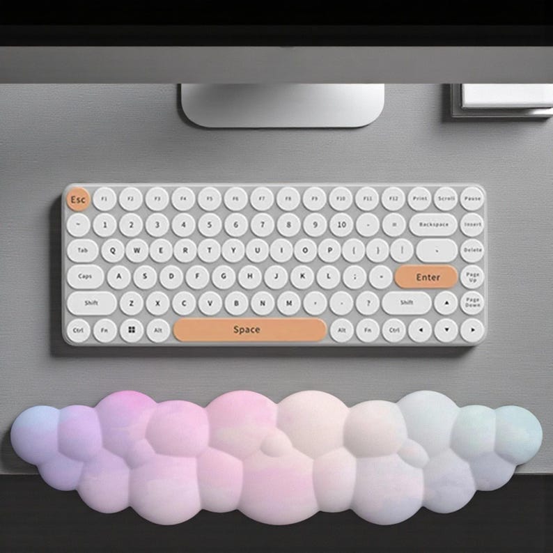Cloud Keyboard Wrist Rest Set | Ergonomic Memory Foam Mouse Pad | Cute ...