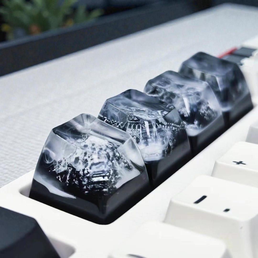 Resin Artisan ESC Keycap – Snow Mountain Fuji Style, Translucent SA ...