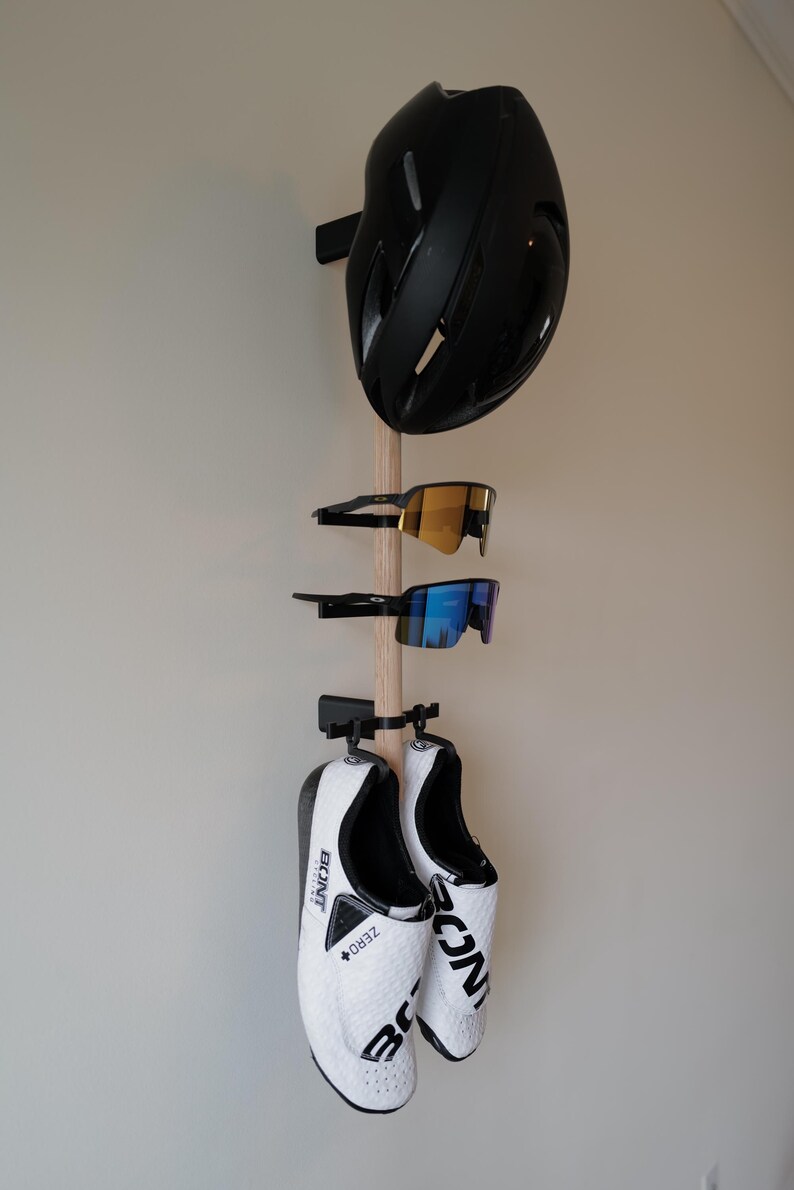 Wall-mounted Cycling Gear Organizer - Etsy