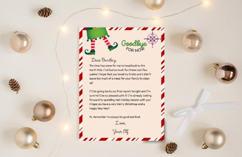 Editable Elf Letter Template Set, Printable Elf Notes, Elf Arrival ...