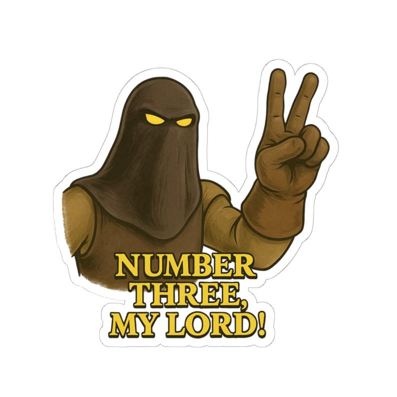 Number Three My Lord Shrek - Vinyl Sticker - Etsy