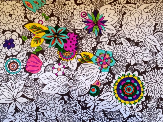 Coloring Page Printable Instant pdf Download Doodle Art | Etsy