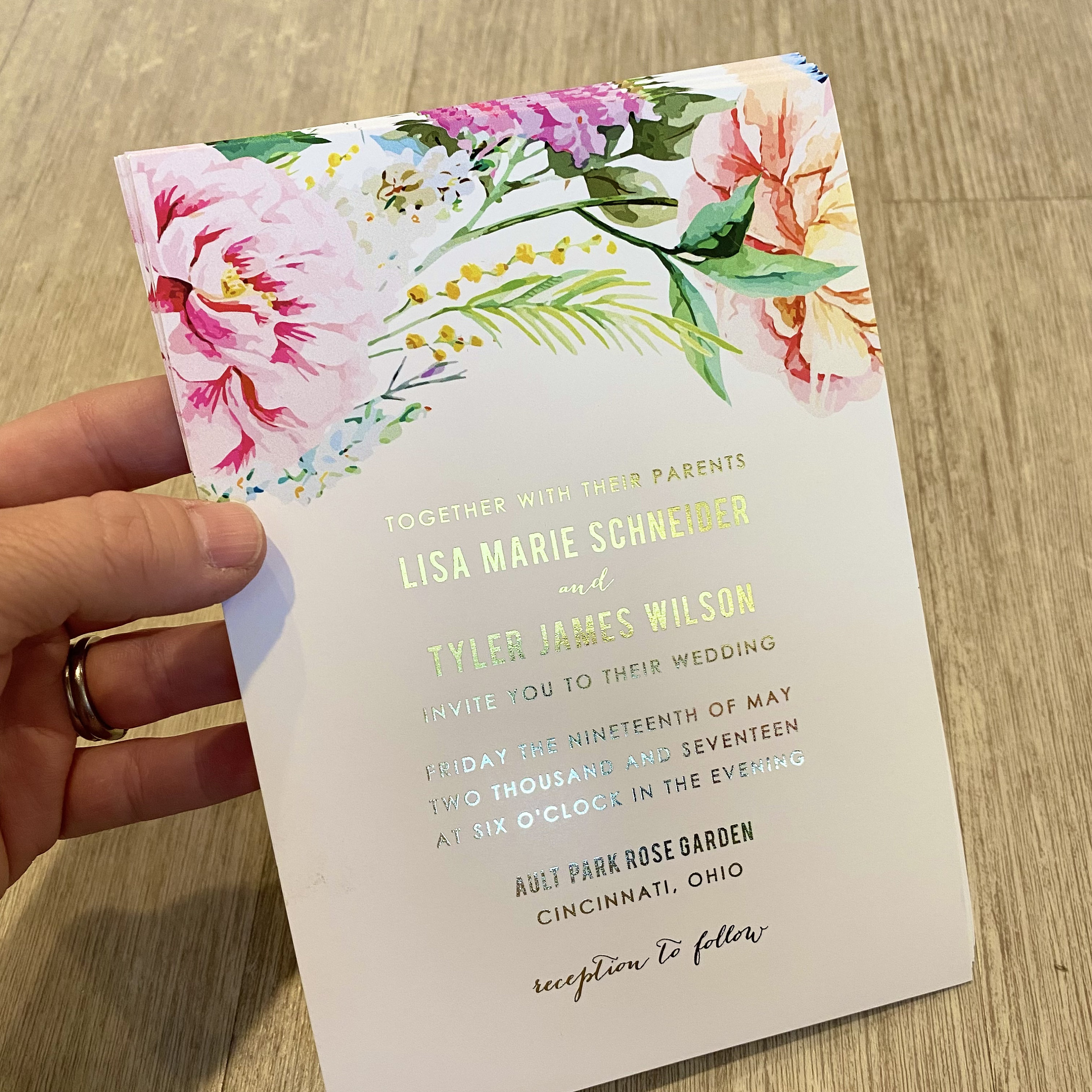 Spring Wedding Invite Summer Wedding Invitation Modern Wedding ...