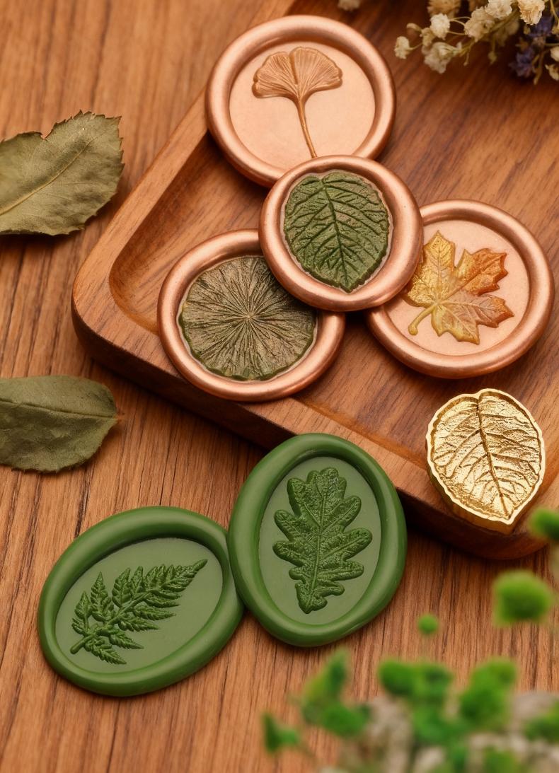 Plant Seal,leaf/flower Seal,3d Relief Seal,wedding Invitation Seal ...