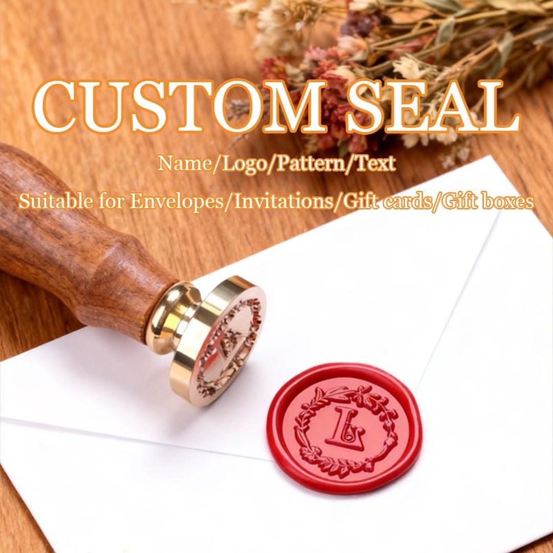Custom Wax Seal Stamp Kit - Wedding Invitation Envelope Gift Greeting ...