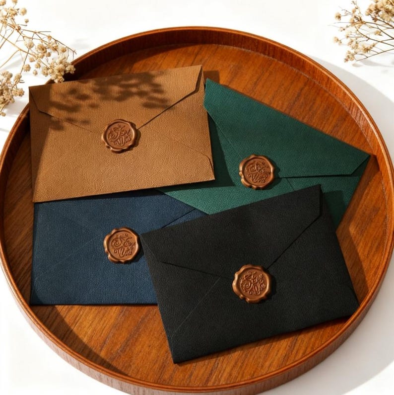 Linen Envelope Paper Series,black Envelope,green Envelope,blue Envelope ...