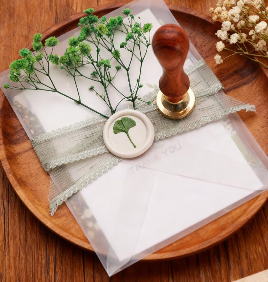 Plant Seal,leaf/flower Seal,3d Relief Seal,wedding Invitation Seal ...