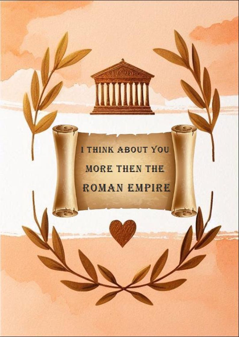 Roman Empire Watercolor Birthday Card – Marcus Aurelius in Pastel ...