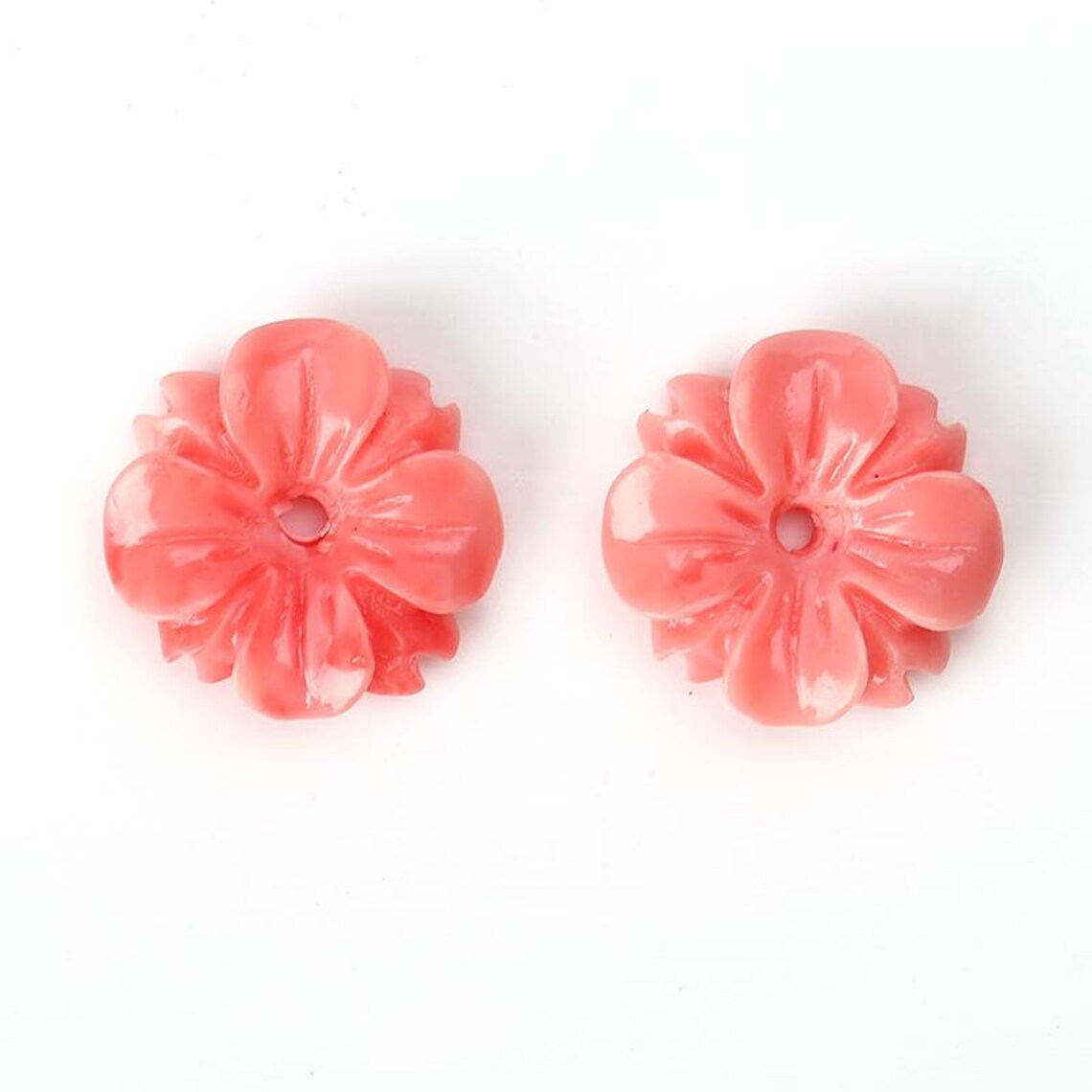 Pink Conch Shell (made of Powder of Shell, Color is Enhanced ) Center ...