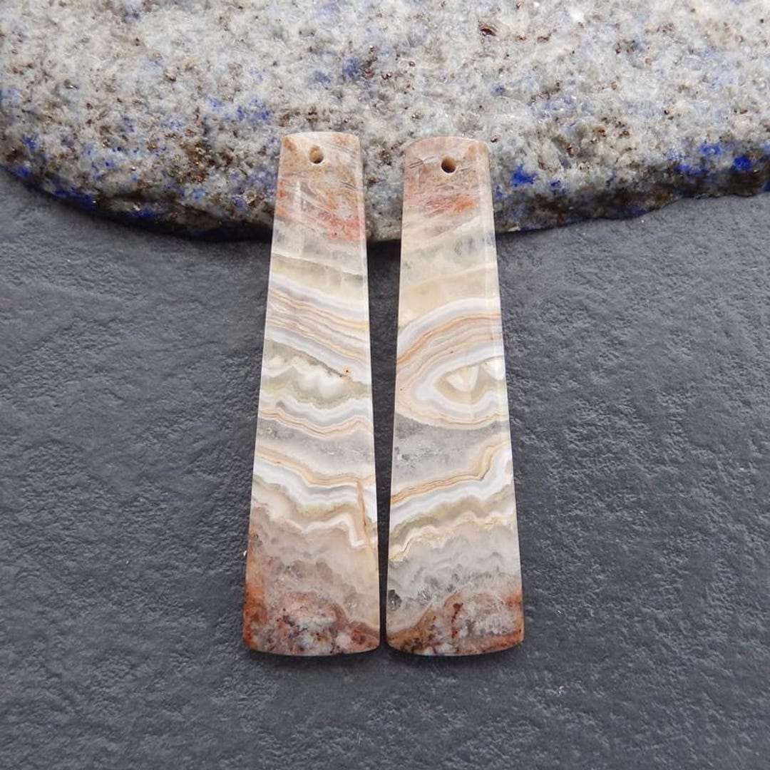 New Natural Crazy Lace Rosetta Stone Gemstone Earrings Beads, Stone for ...