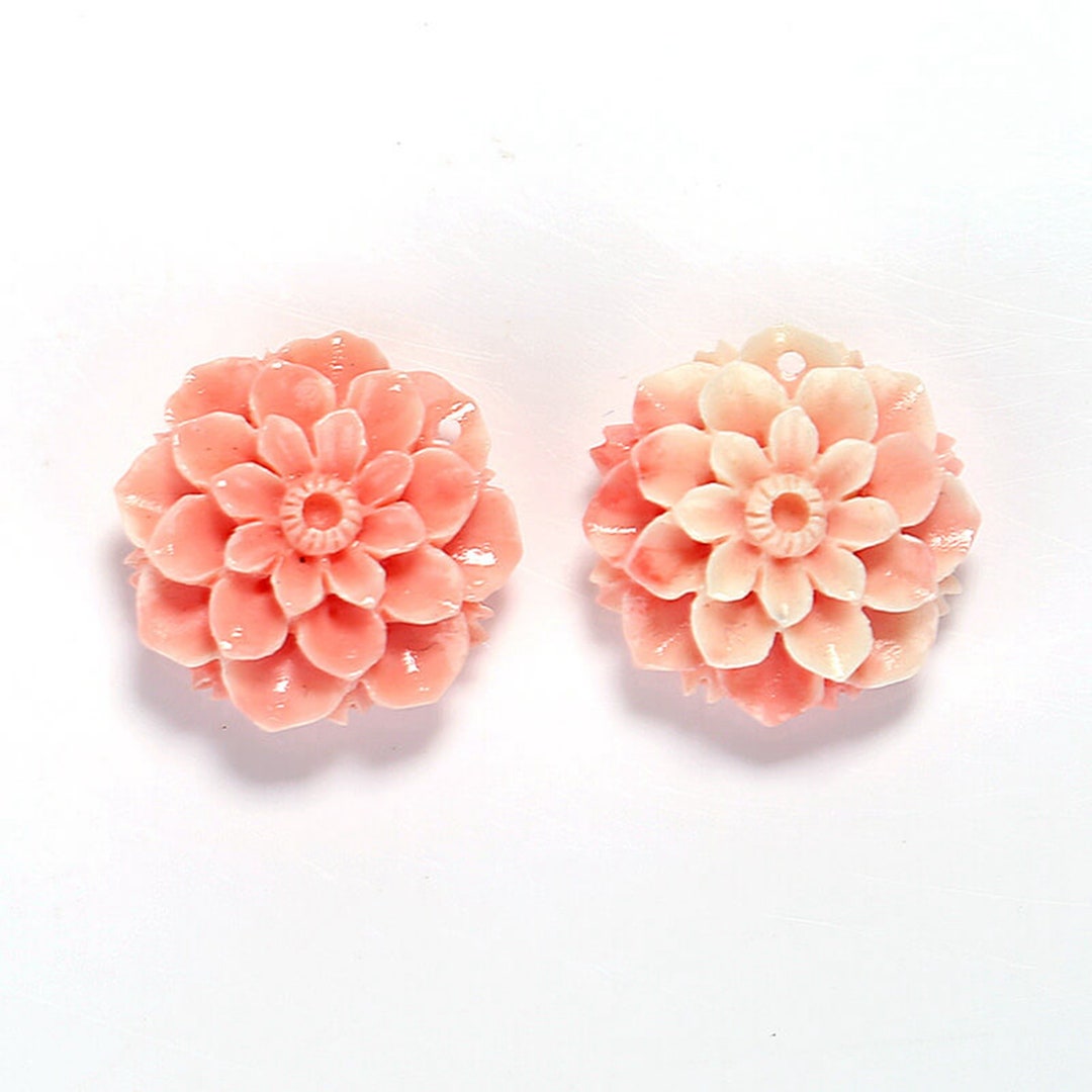 Pink Conch Shell made of Powder of Shell, Color is Enhanced Carved ...