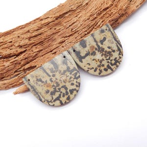 New Natural Chohua Jasper Gemstone Earring Pairs, Natural Stone, Double ...