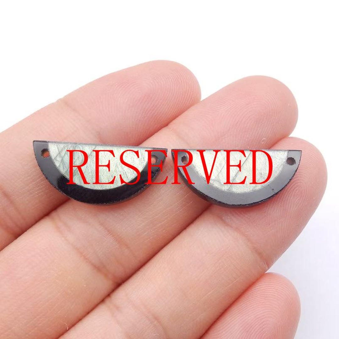 Reserved for Lisa Twombly New Obsidian and Labradorite Gemstone Double ...