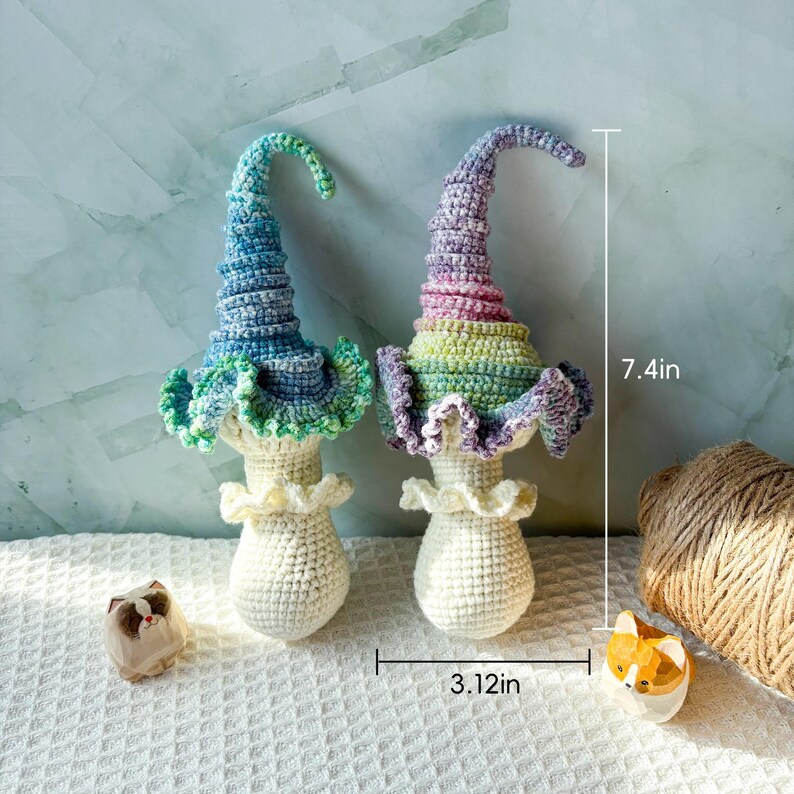 Catnip Shrooms, Toadstool Soft Toy Crocheted Mushroom, Magic Mushrooms ...