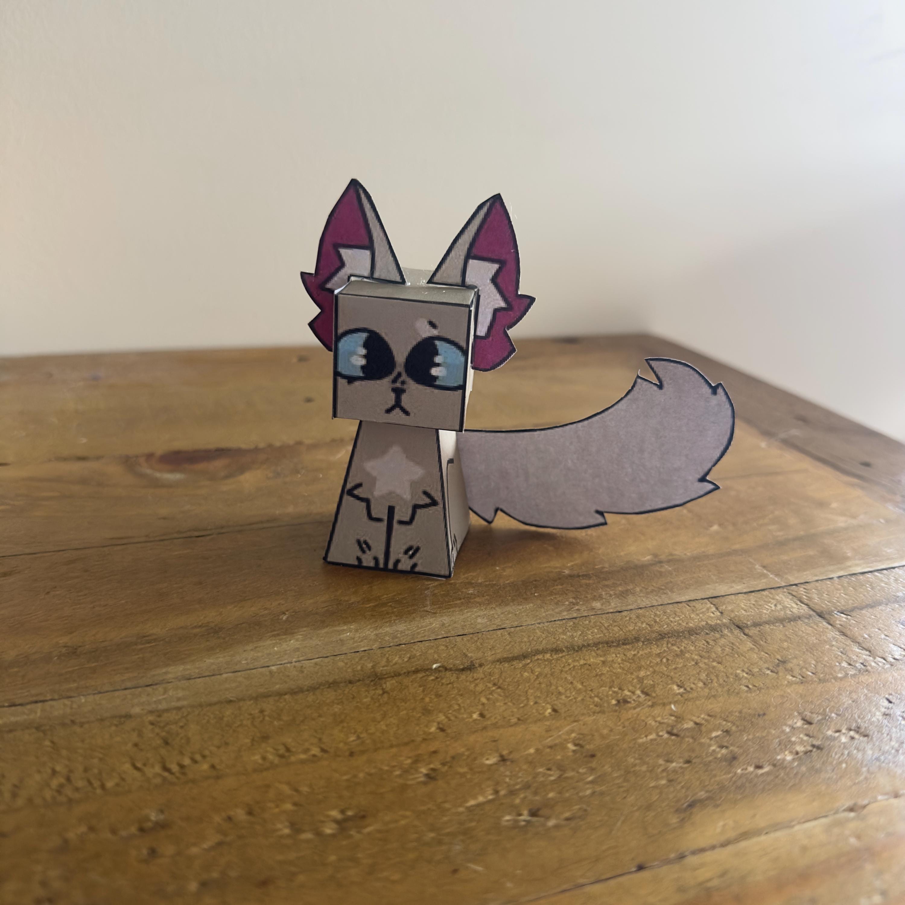 Warrior Cats Inspired Papercraft: Blue Cat 3D DIY Toy (PDF Pattern - Etsy