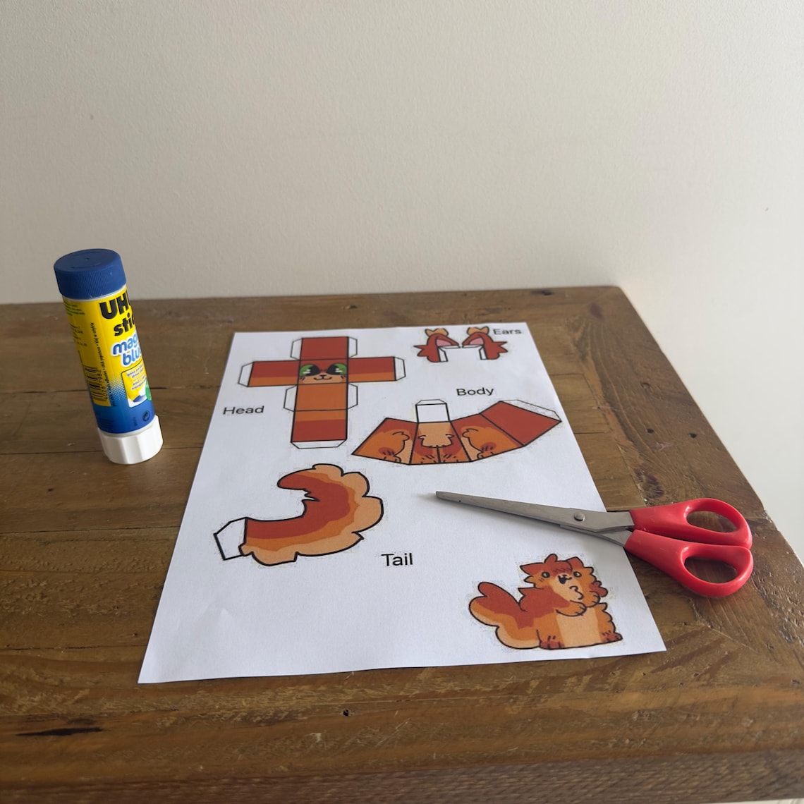 Warrior Cats Inspired Paper Craft: DIY Cat Character Cut Out (digital ...