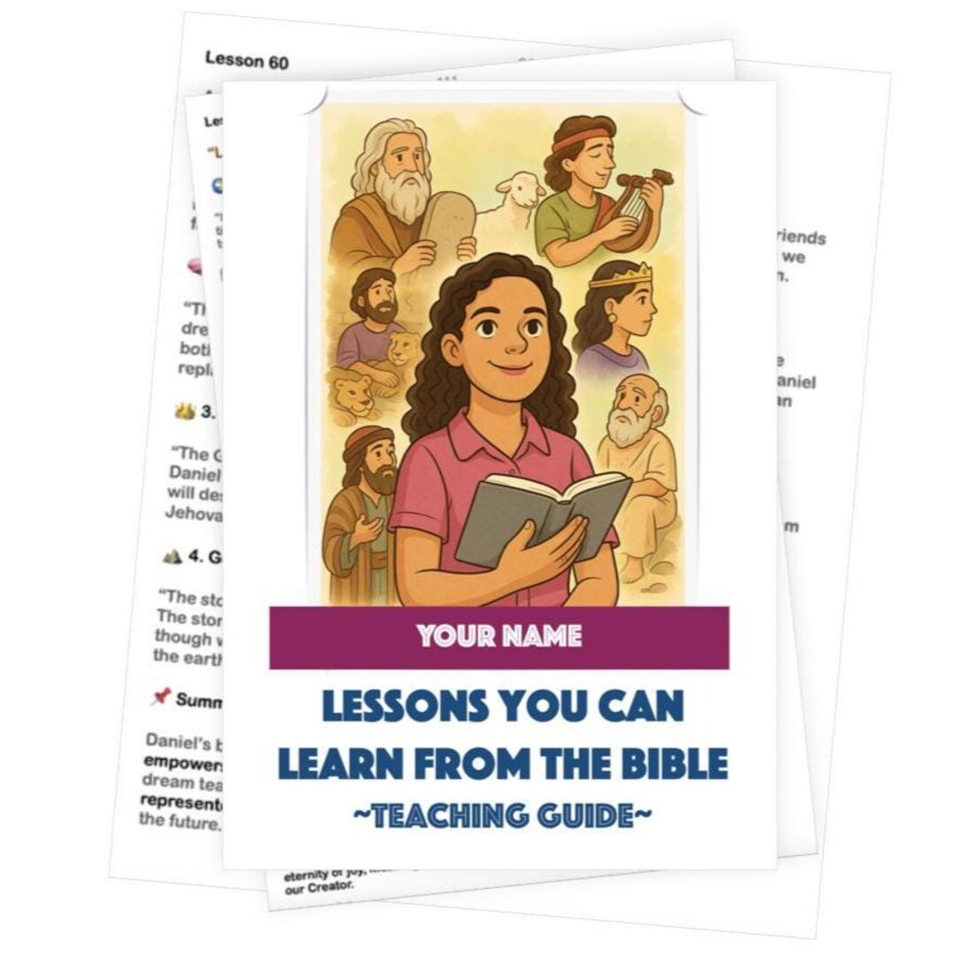 JW Family Worship Workbook: Bible Study Guide (PDF & Epub) Customizable ...
