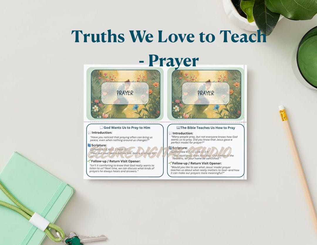 JW Ministry Flashcards | Kids & Publisher Bible Teaching Aids | Prayer ...