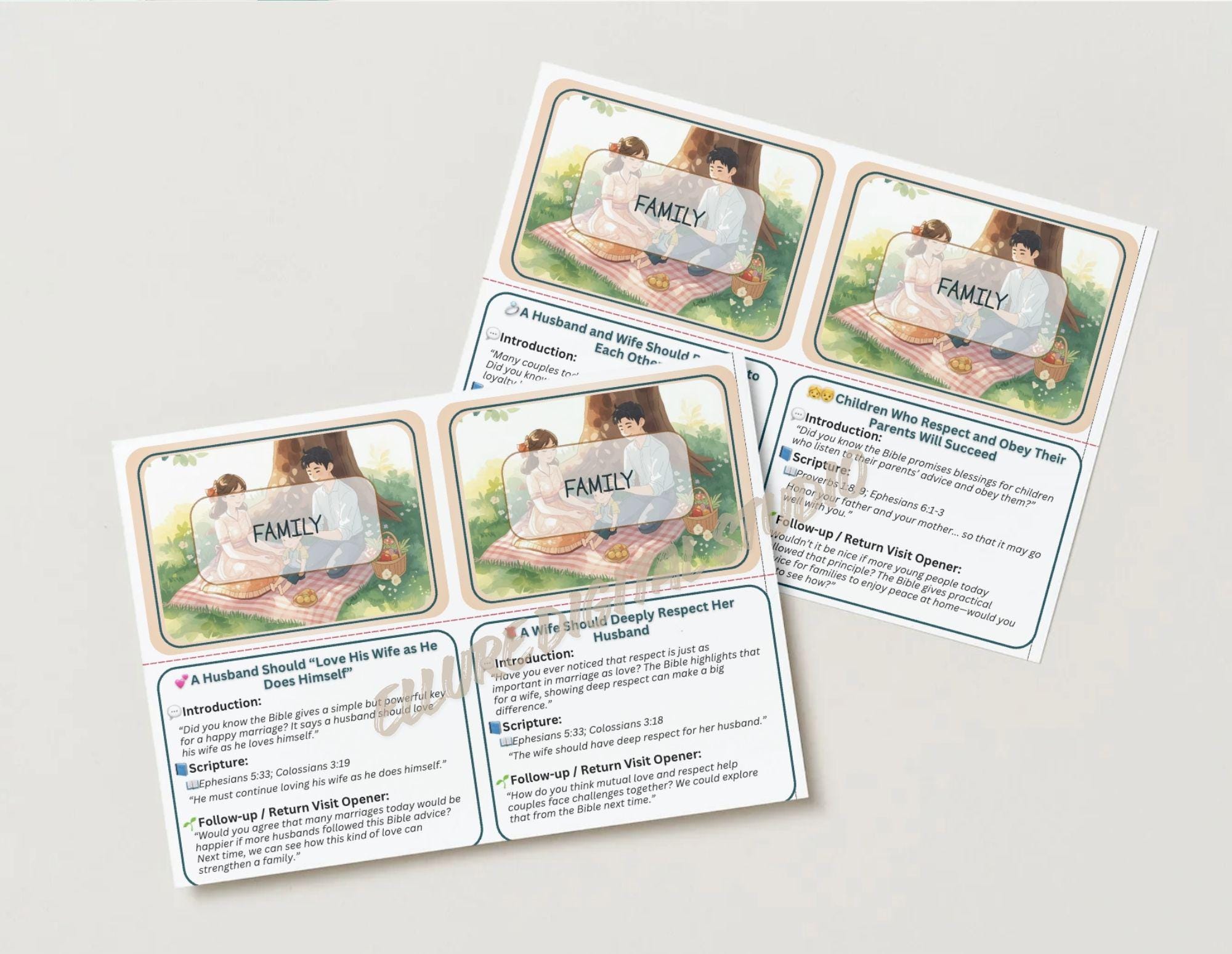 JW Ministry Flashcards | Kids & Publisher Bible Teaching Aids | Family ...