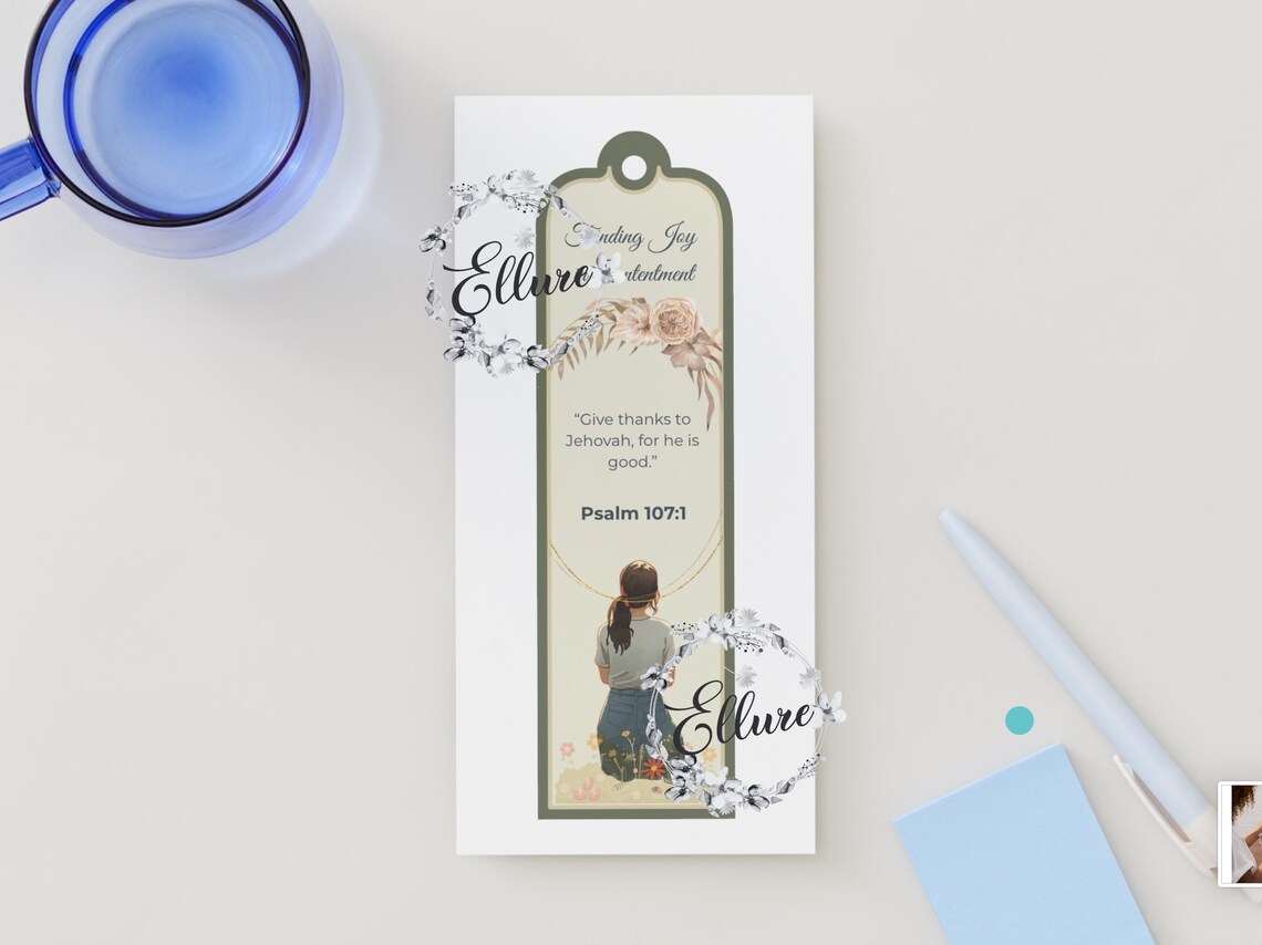 Gratitude and Contentment JW Bookmarks : Encouraging Scriptures ...