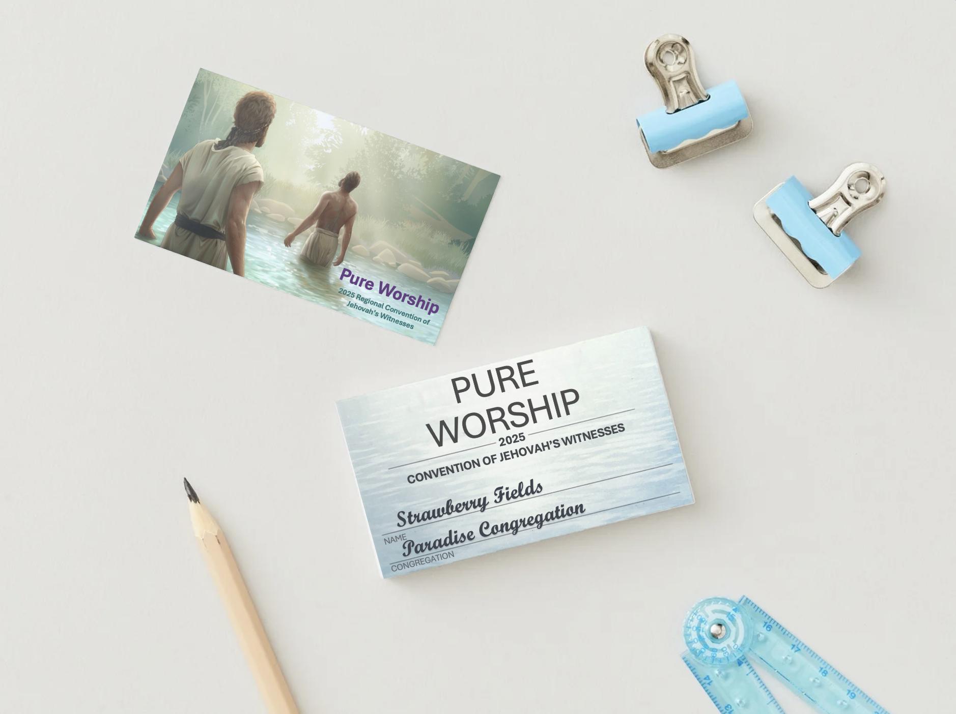 Customizable 2026 JW Convention Badge: Eternal Happines, Digital ...