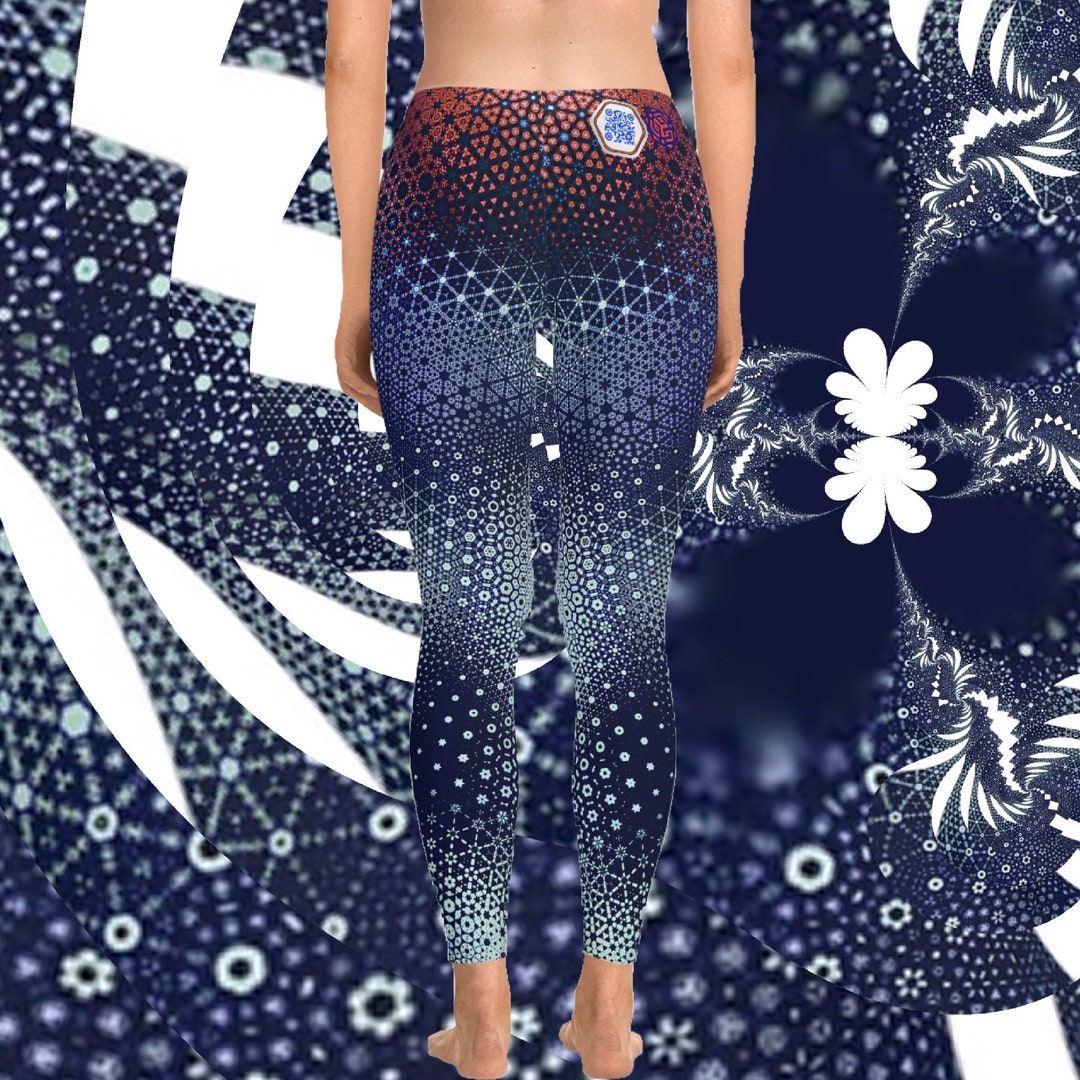 Deep Blue Morph Leggings - Etsy