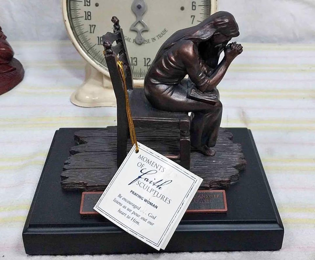 Praying Woman Bronze Statue, Mujer Rezando, Lighthouse Christian ...
