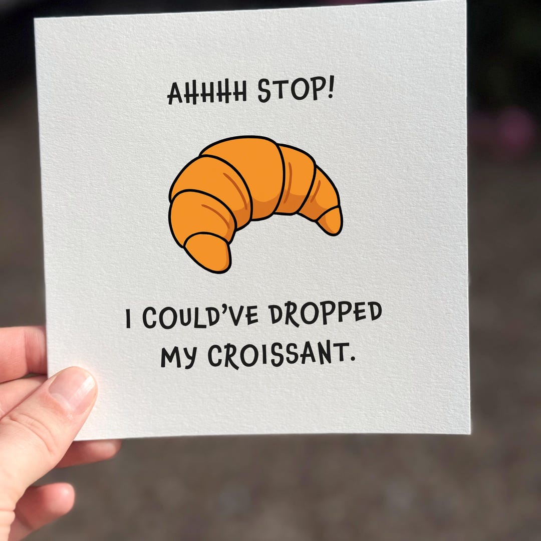 Funny Croissant Vine Birthday Card: Meme Pop Culture Gift - Etsy UK
