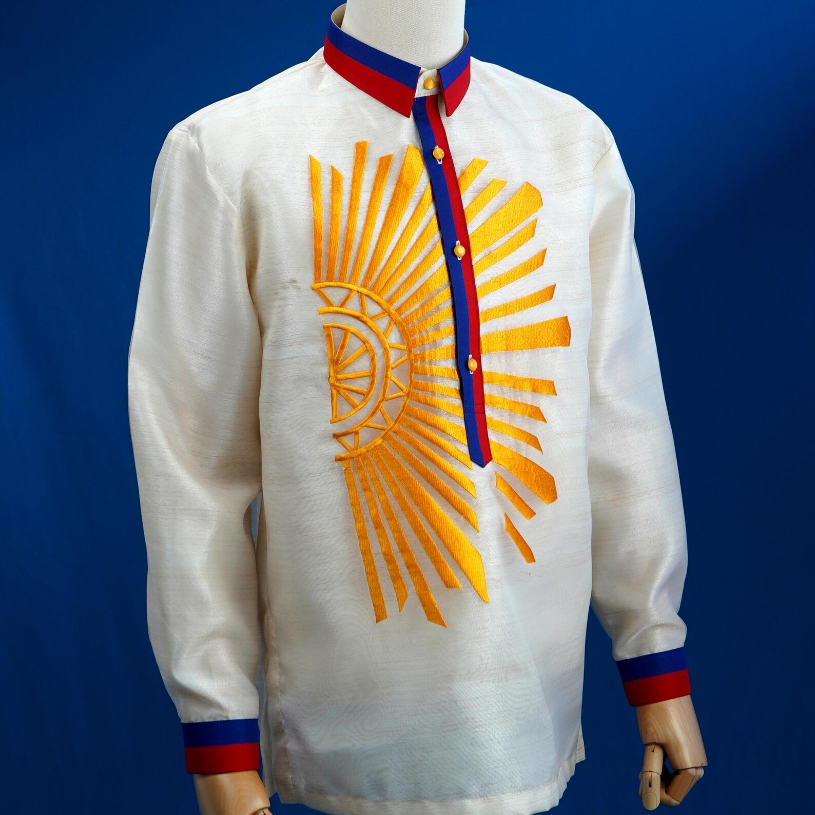 Barong Tagalog for Men | Piña Organza Sports Collar - Sinag2540 ...