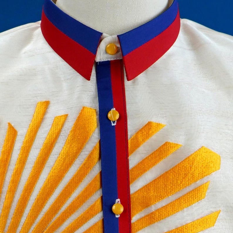 Barong Tagalog for Men | Piña Organza Sports Collar - Sinag2540 ...