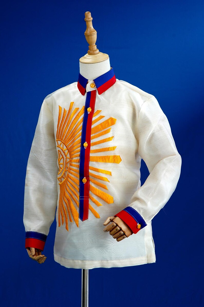 Barong Tagalog for Men | Piña Organza Sports Collar - Sinag2540 ...