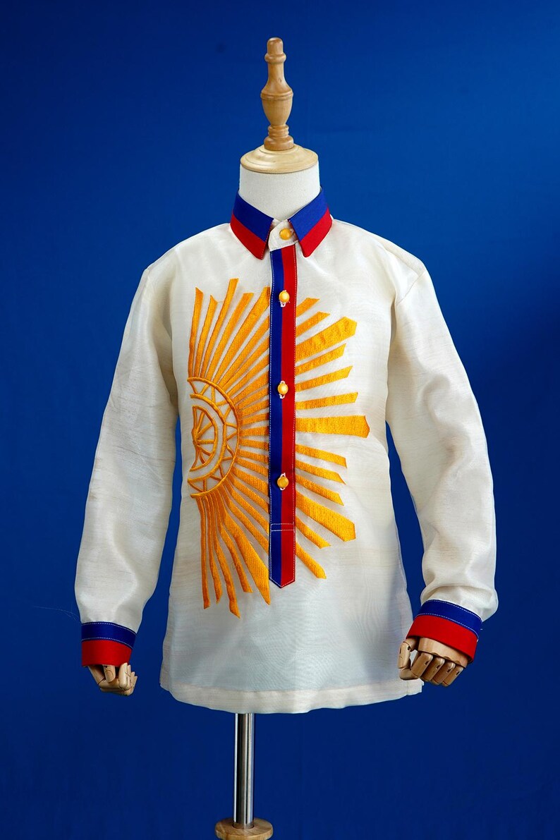 Barong Tagalog for Men | Piña Organza Sports Collar - Sinag2540 ...