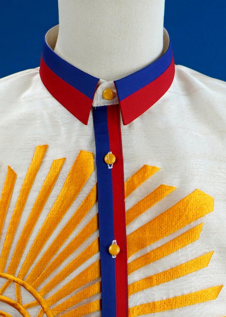Barong Tagalog for Men | Piña Organza Sports Collar - Sinag2540 ...