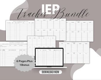 IEP Tracker Bundle, Special Education Planning Tools, Annual and ...