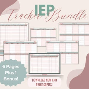 IEP Tracker Bundle, Special Education Planning Tools (PDF) - Etsy
