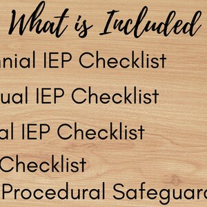 Printable IEP Checklist Bundle, SLP SPED Forms (digital Download) - Etsy